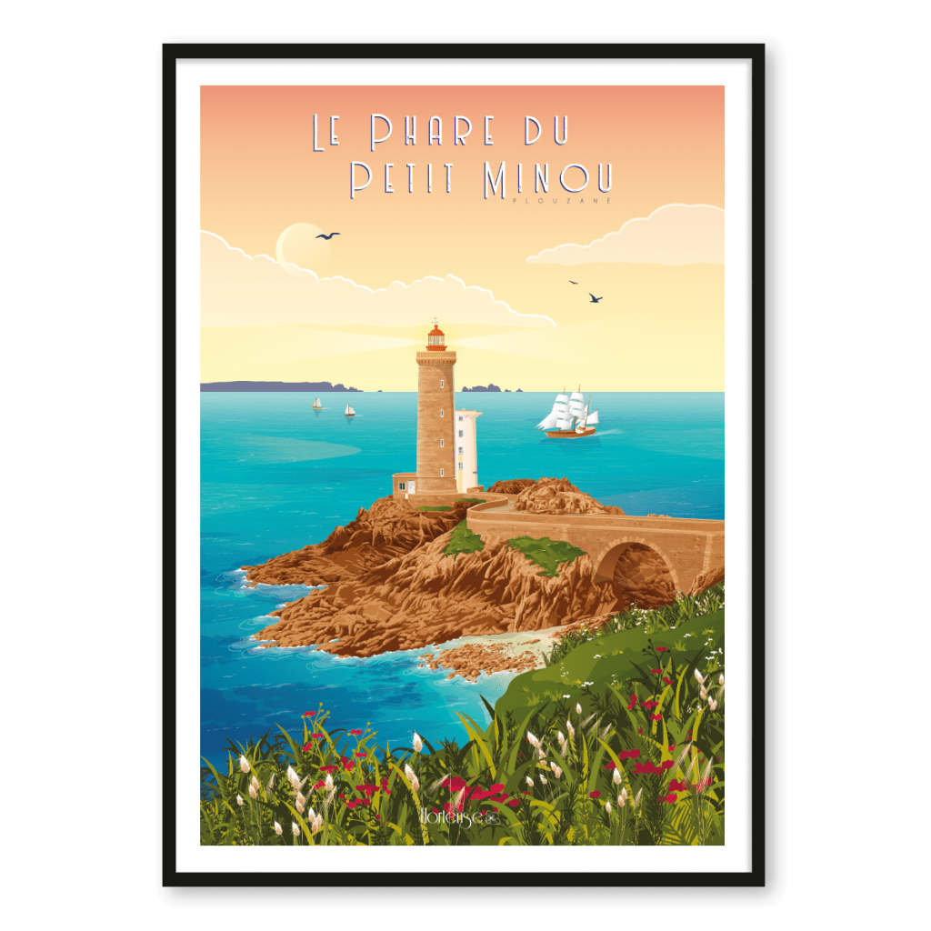 Affiche Le phare du Petit Minou | Hortense
